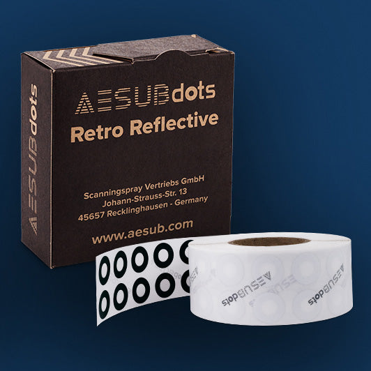 AESUB Dots Retro Reflective Permanent 3mm – GoMeasure3D