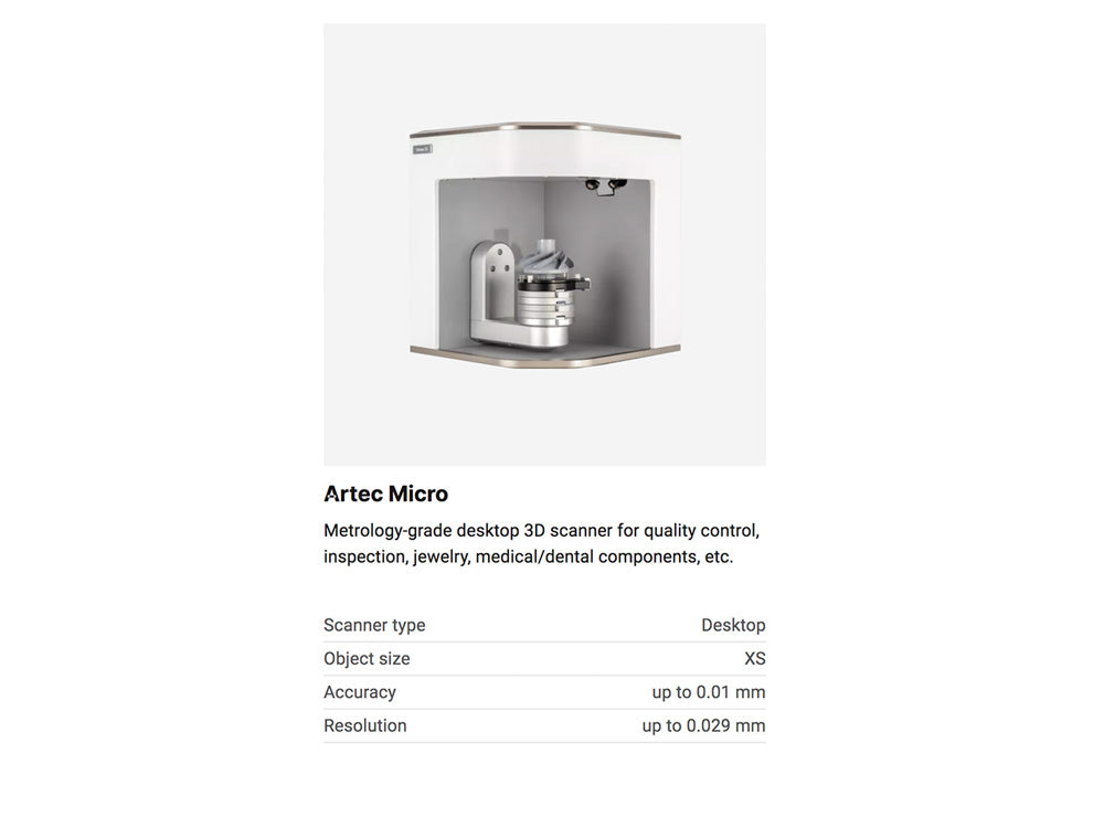 Artec Micro 3D Scanner (Demo Unit) – GoMeasure3D