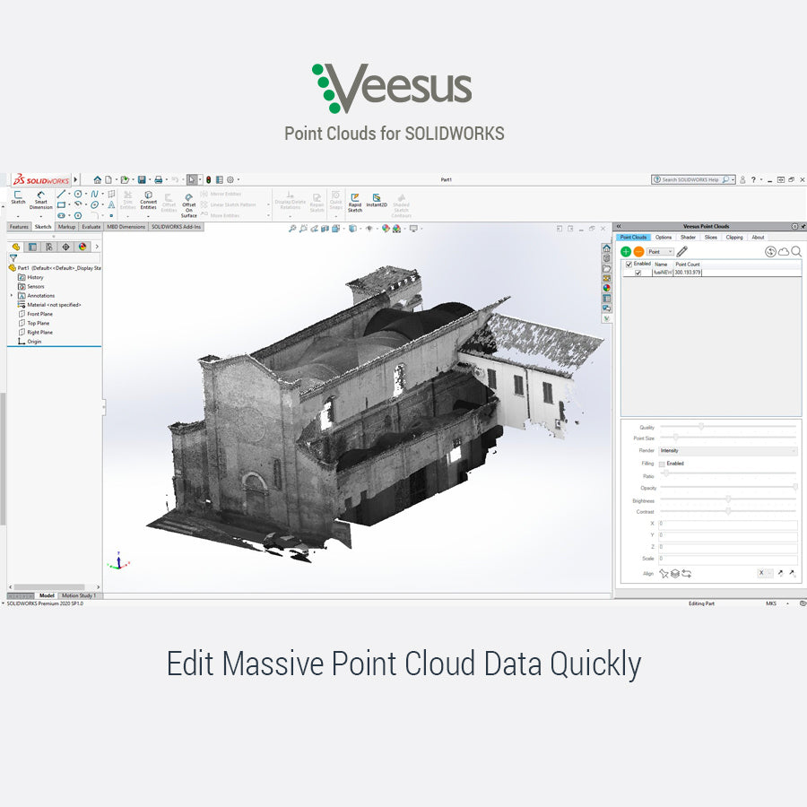 Veesus Point Clouds for SOLIDWORKS (Plug-in) – GoMeasure3D