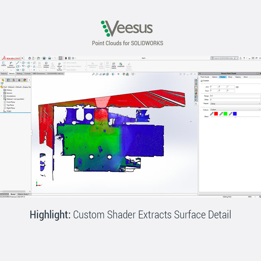 Veesus Point Clouds for SOLIDWORKS (Plug-in) – GoMeasure3D