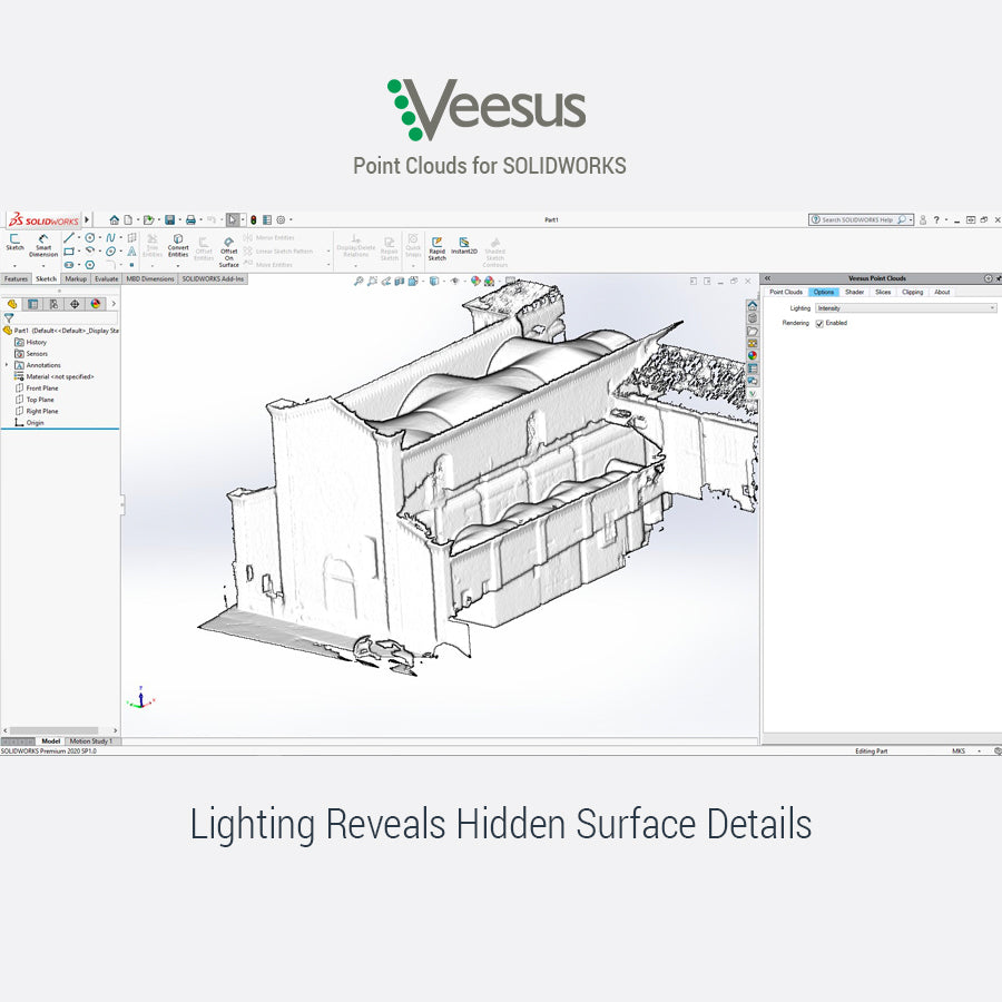 Veesus Point Clouds for SOLIDWORKS (Plug-in) – GoMeasure3D